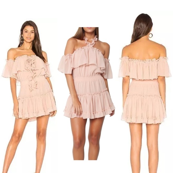 Misa Los Angeles | Dresses | Misa Los Angeles Melis Mini Ruffle Off The ...